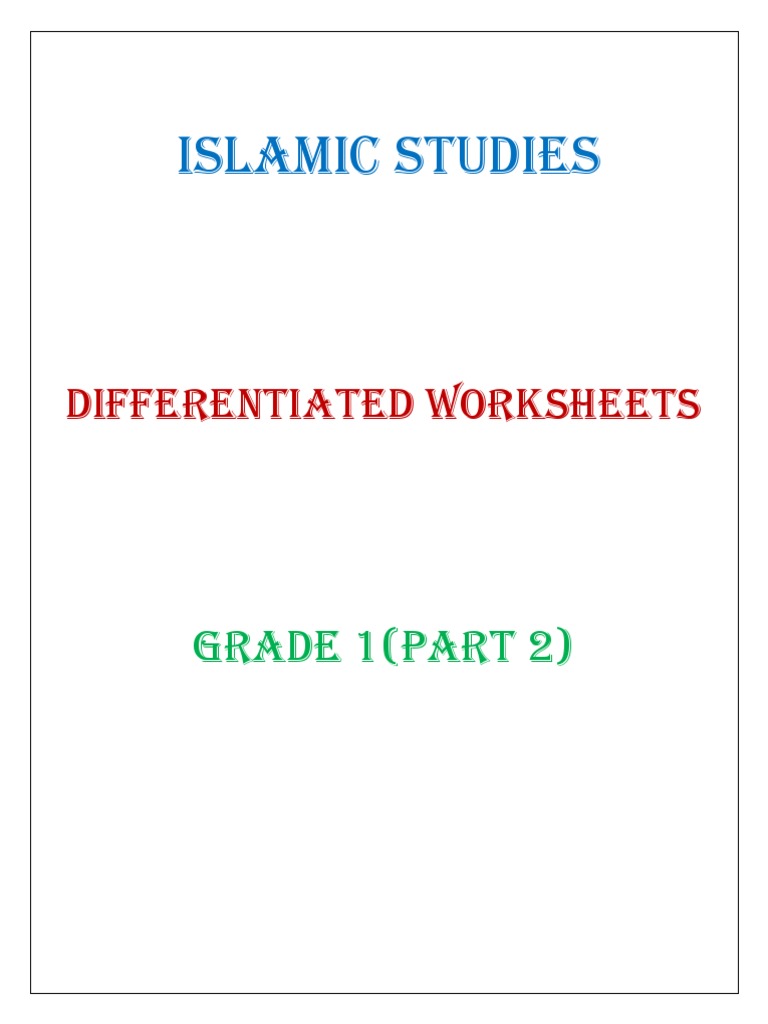 Grade 1 Booklet Part 2 | PDF | Foods | Abrahamic Religions