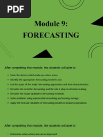 Forecasting in Operation Management | PDF | Forecasting | Correlation And Dependence