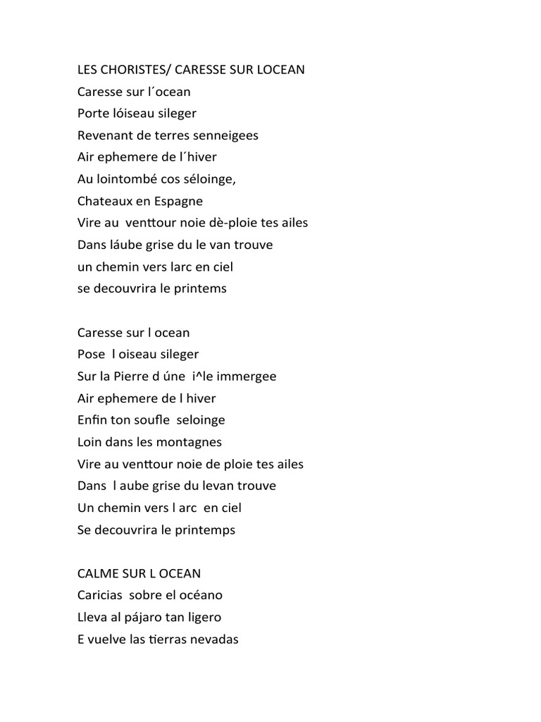 Les Choristes | PDF