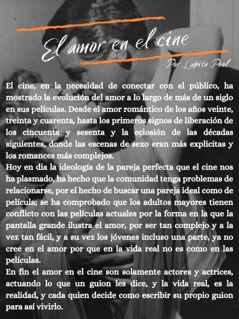 Evolución del Amor en el Cine | PDF
