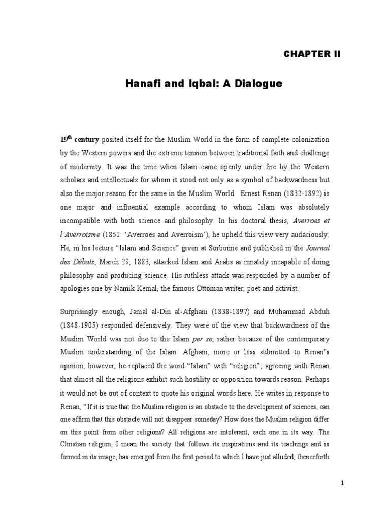 Hanafi and Iqbal New | PDF | God | Pantheism