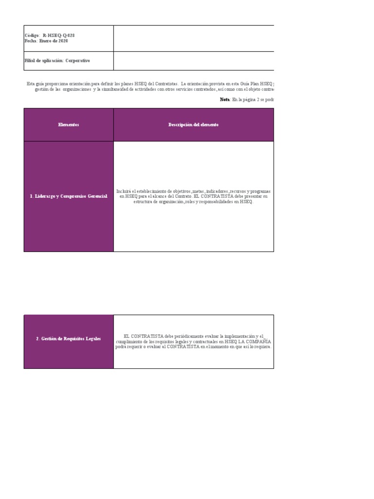 R Hseq Q 028 Formato Plan Hseq Del Contratista Recuperado