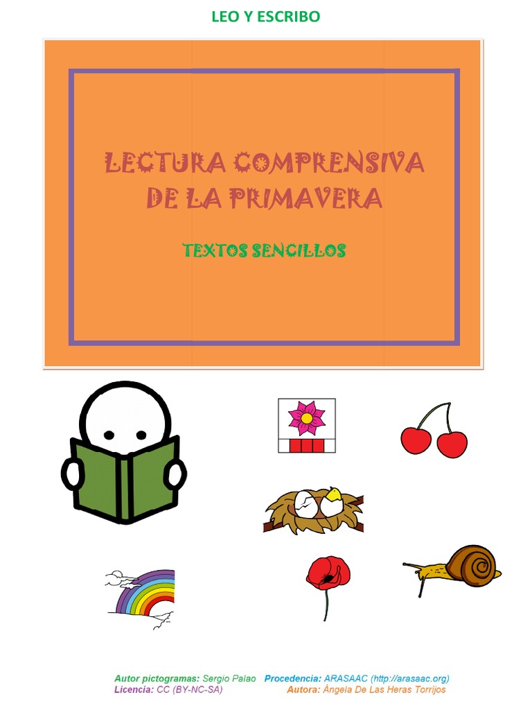 Comprensión Lectora La Primavera | PDF | Arco iris | Cereza