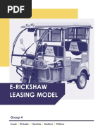 E-Rickshaw Assembly Project Report | PDF
