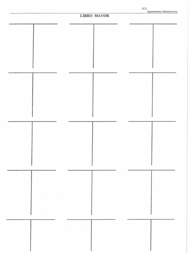 Plantilla Libro Mayor | PDF