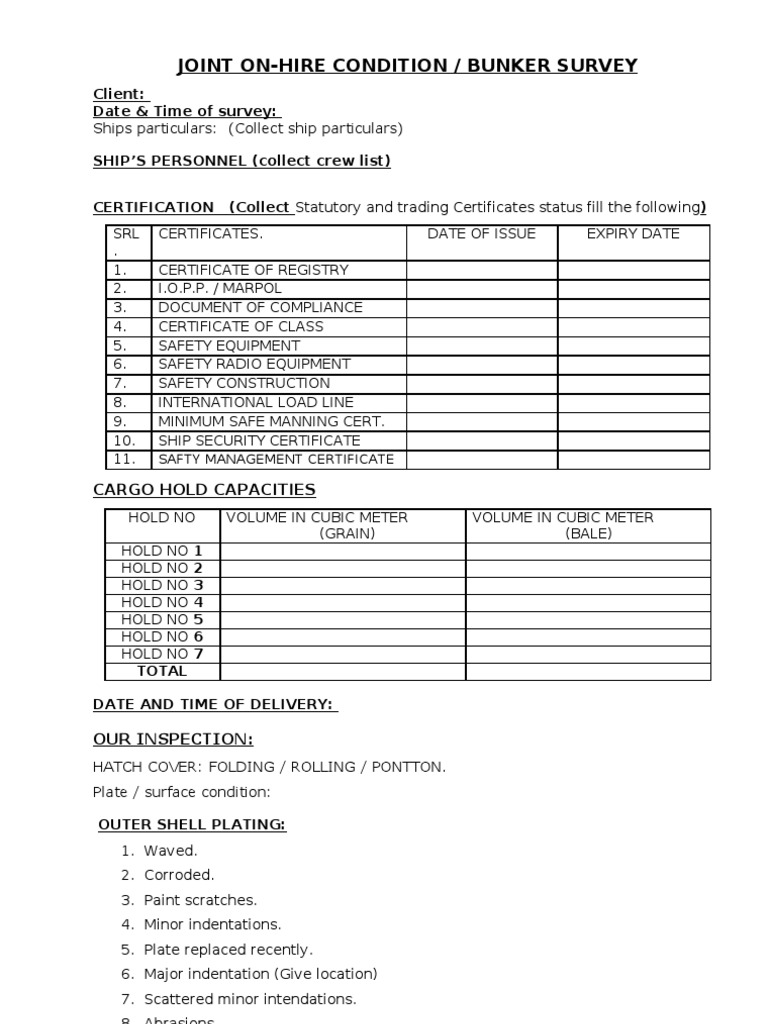 Condition Format | PDF | Deck (Ship) | Ships