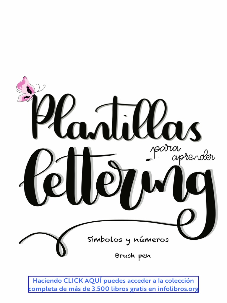 11 Plantilla para Aprender Lettering. Símbolos y Números Autor Scrap ...