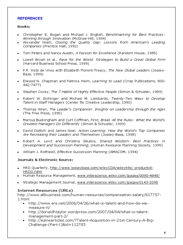 References: Books | PDF | Evaluation | Strategic Management