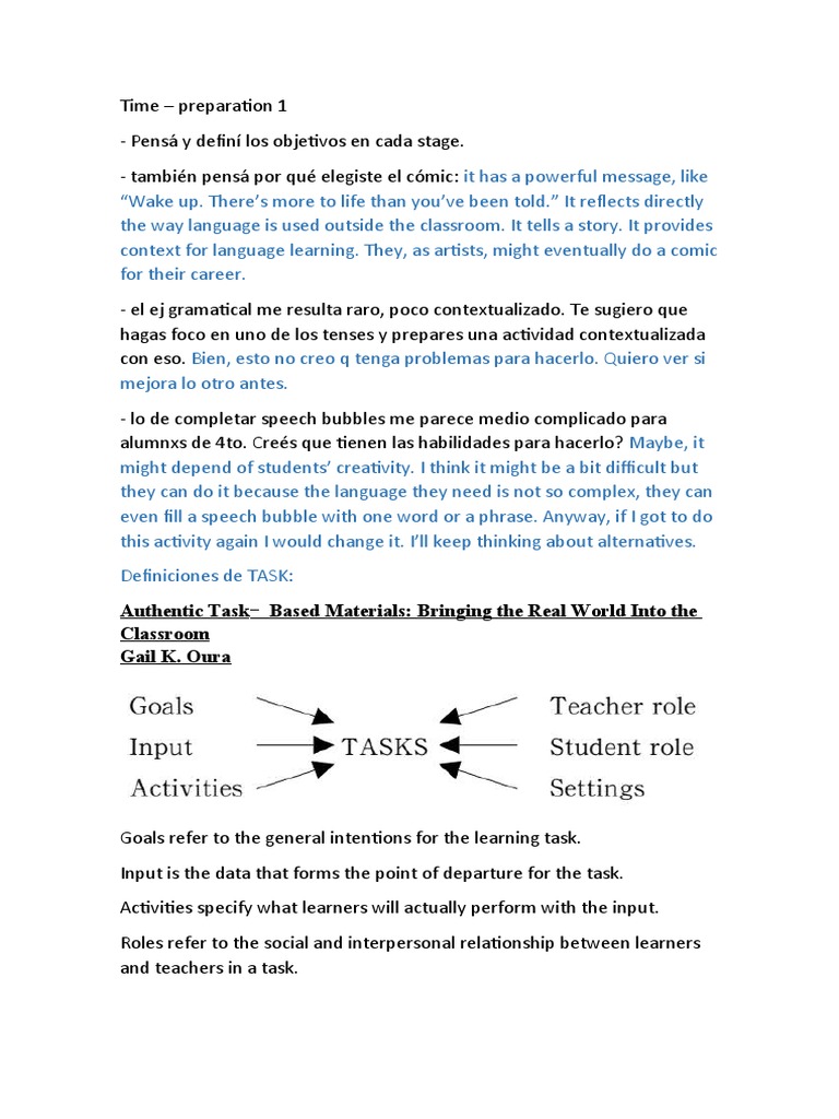 Authentic Task - Based Materials: Bringing The Real World Into The ...