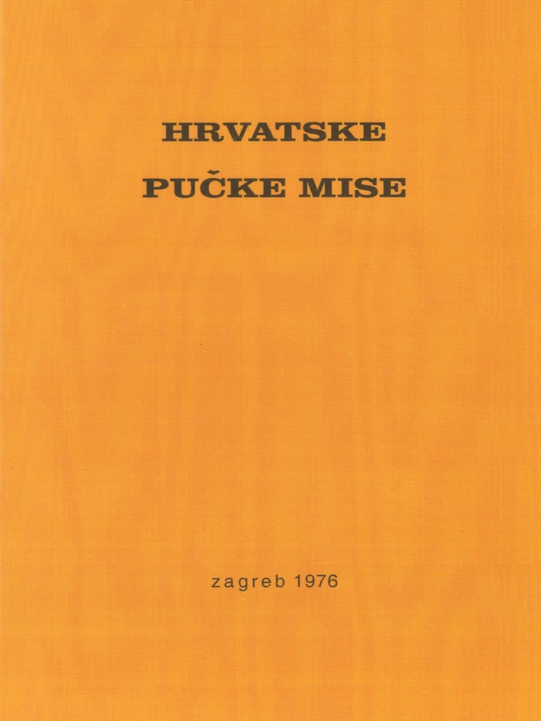 Hrvatske Pucke Mise | PDF