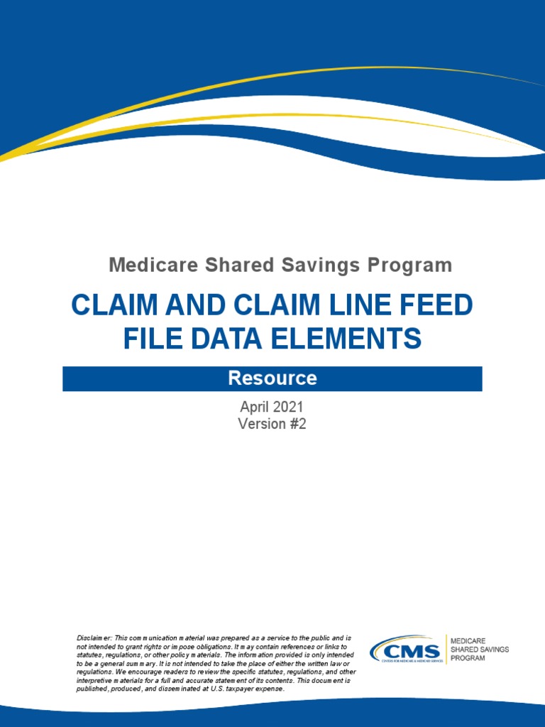 2021 CCLF File Data Elements Resource - V2 - 508 | PDF | Medicare ...