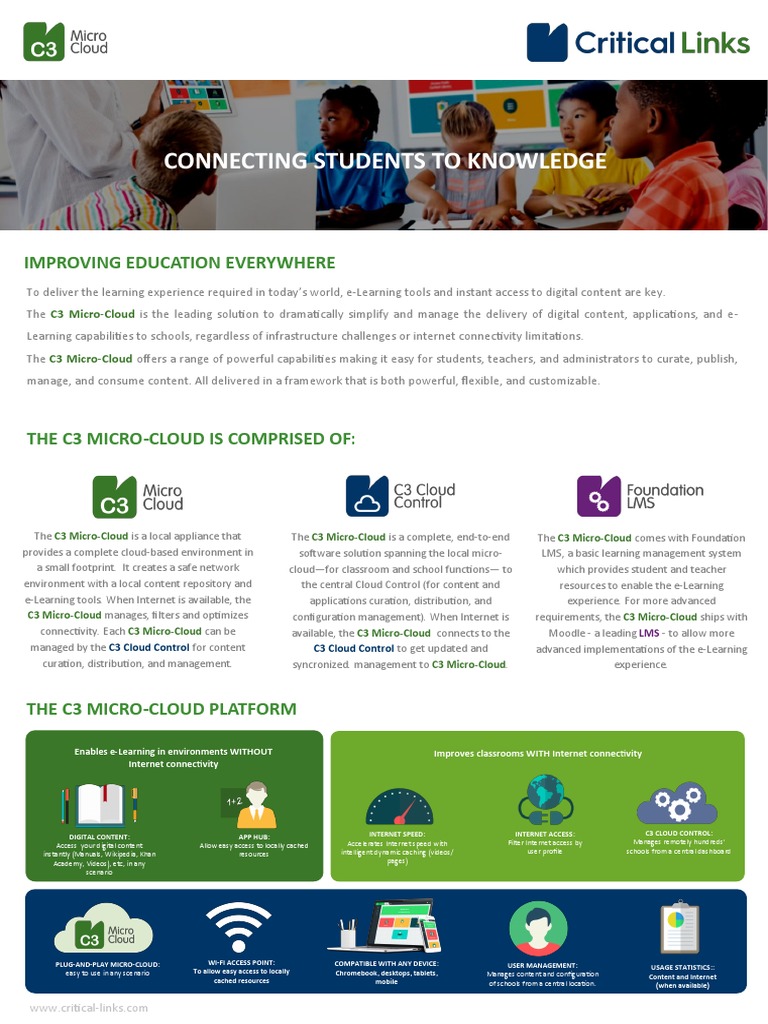 C3 Micro-Cloud - Datasheet - 2021 | PDF | Internet | Educational Technology