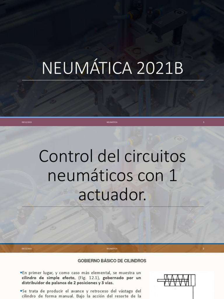 6 circuitos neumaticos básicos | PDF | Neumática | Solenoide