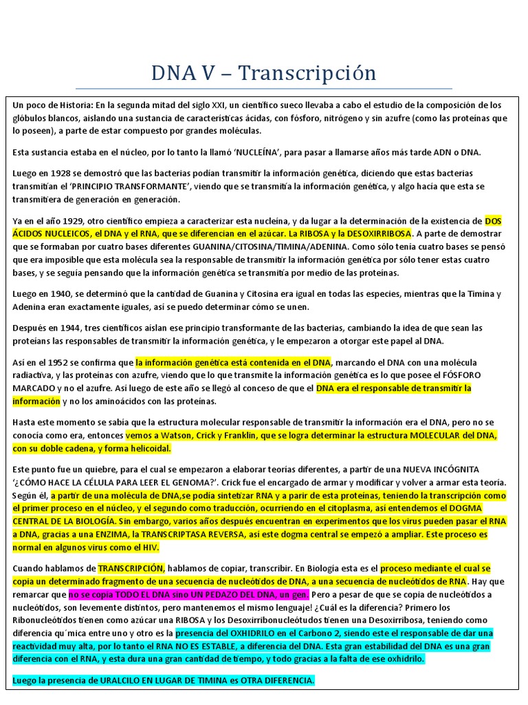 7-Dna V | Descargar gratis PDF | Rna | Adn