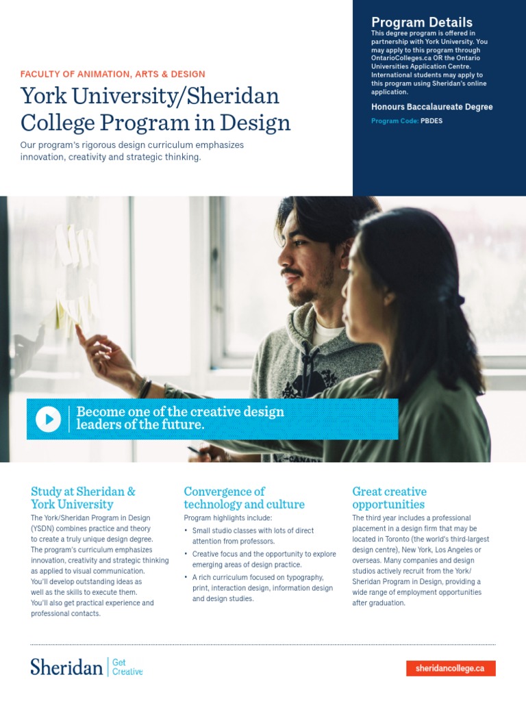 York University/Sheridan College Program in Design: Faculty of ...