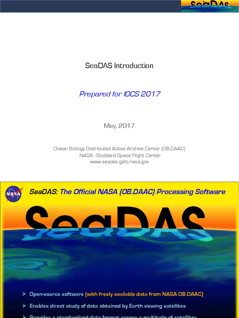 SeaDAS: NASA's Satellite Data Software | PDF | Sea Surface Temperature ...