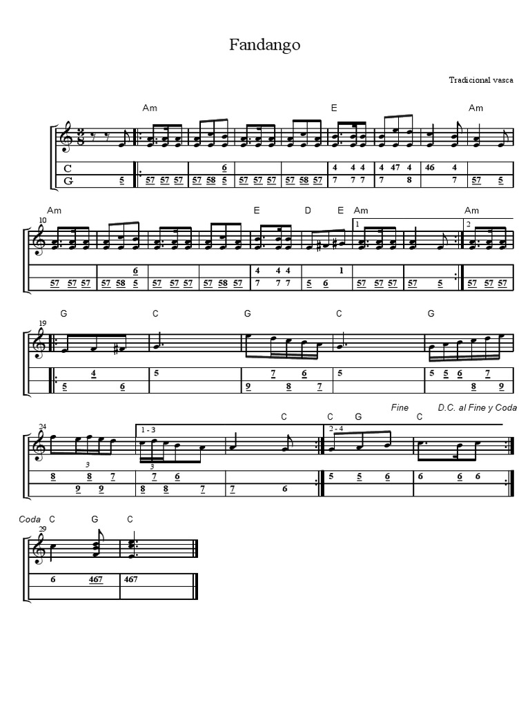 Fandango Vasco | PDF