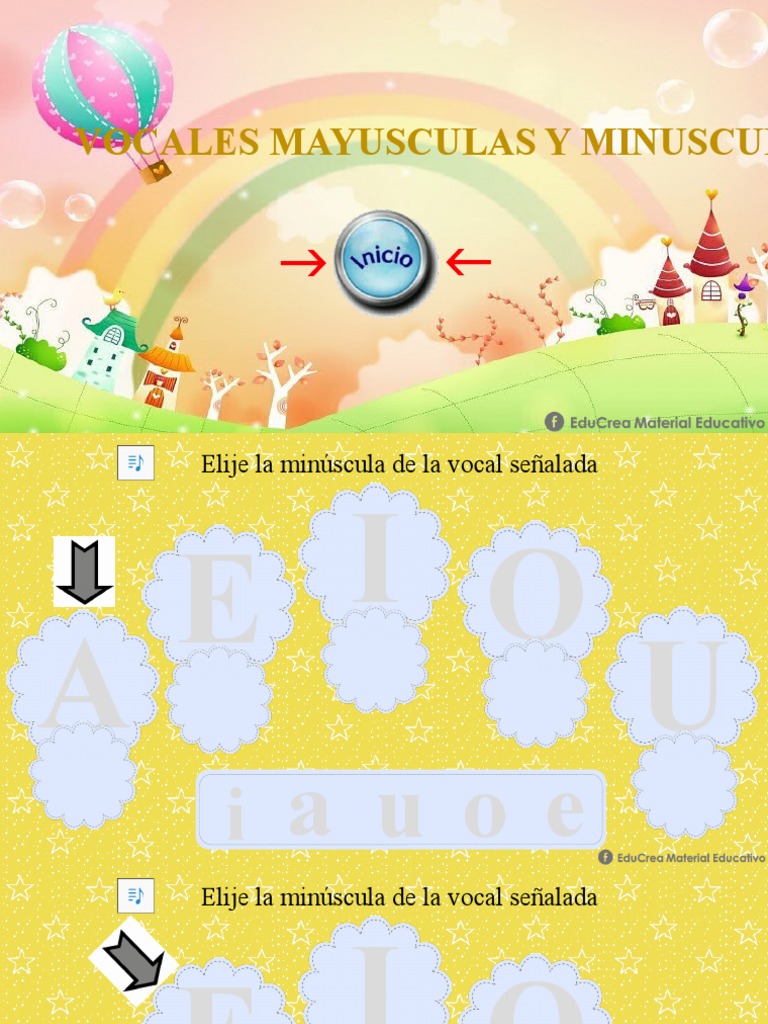 Vocales Mayusculas y Minusculas | PDF
