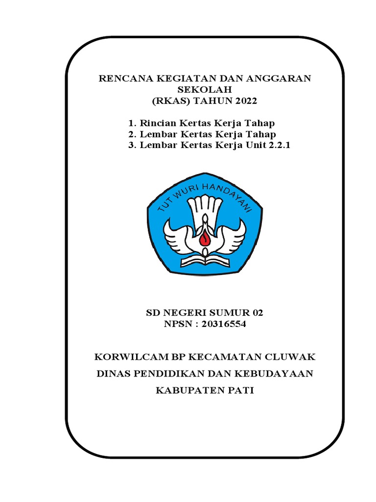 RKAS Sekolah 2022 SD Negeri Sumur 02 | PDF
