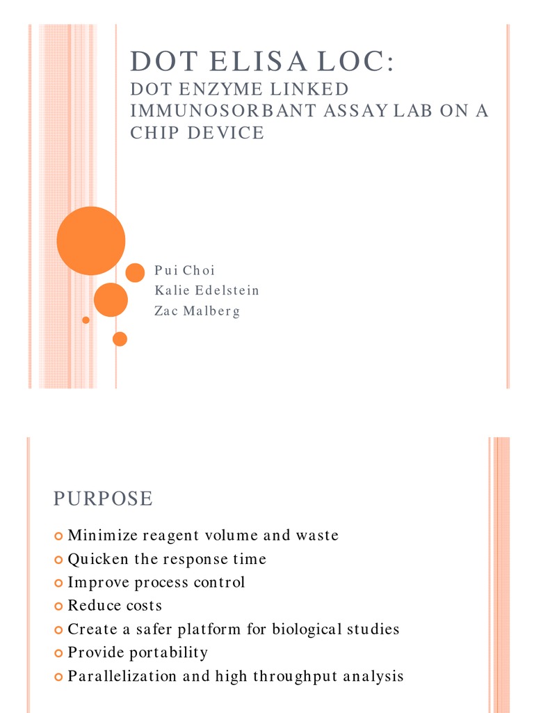 Dot Elisa Loc:: Dot Enzyme Linked Immunosorbant Assay Lab On A Chip ...