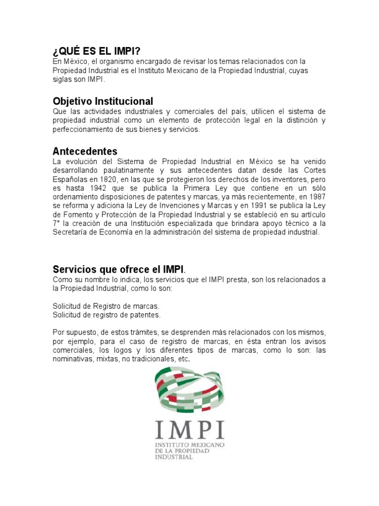 Qué Es El Impi | PDF