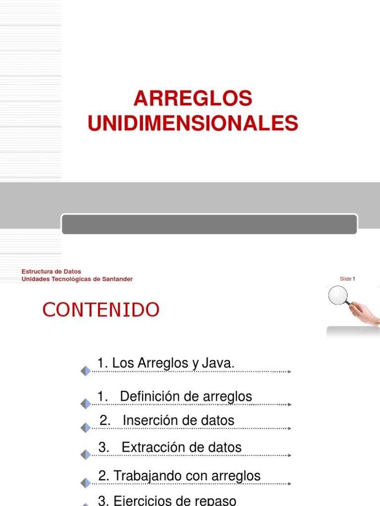 Arreglos Unidimensionales en Java | PDF | Java (lenguaje de ...