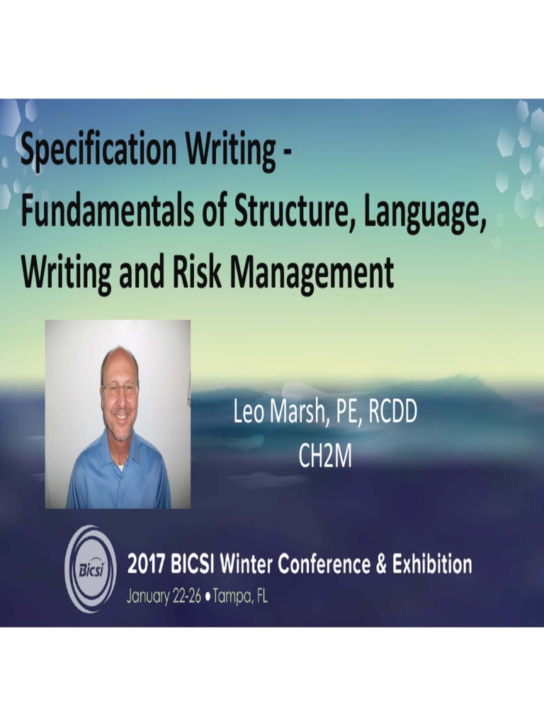 Specification Writing | PDF | Specification (Technical Standard ...