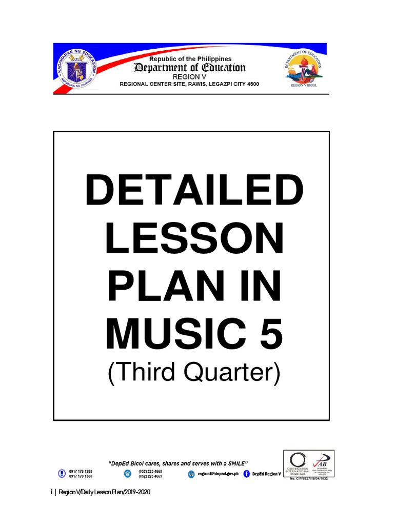 Grade 5 Music DLP: 3rd Quarter Overview | PDF | Performing Arts | Music ...