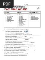 Atg Worksheet Pasttimewords | PDF | Language Mechanics | Grammar