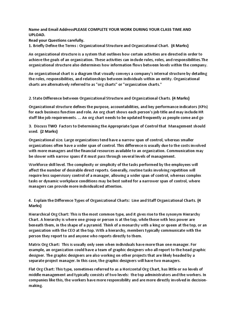 Pob Quiz | PDF | Organizational Structure | Hierarchy