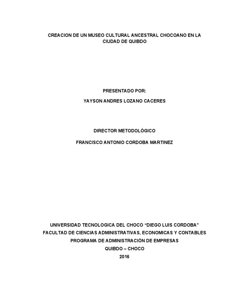 Proyecto Museo | PDF | Museo | Lumbrera