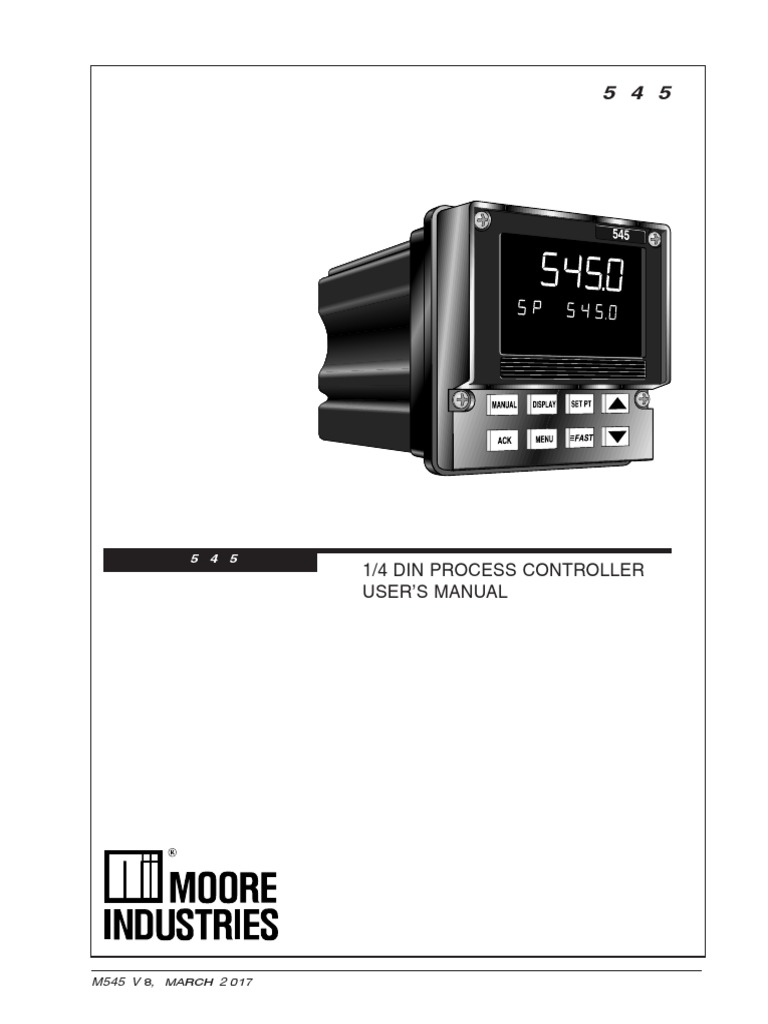 Process Controller Moore Industries 545 | PDF | Power Supply | Menu ...