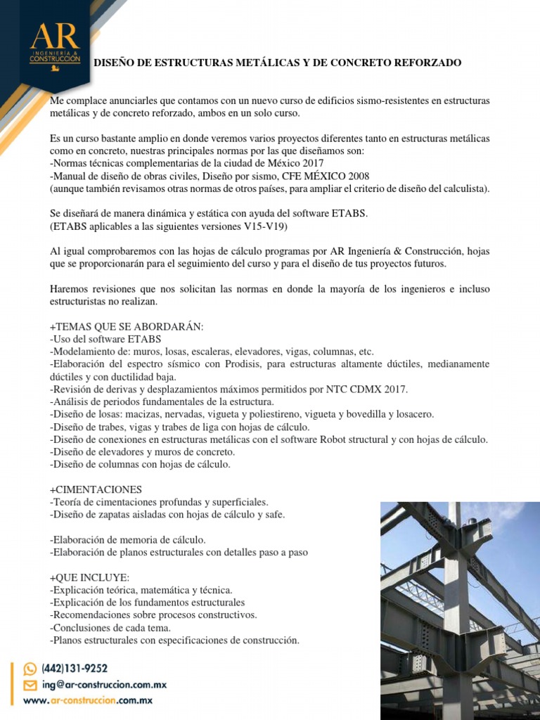 Curso de Edificios en Acero y Concreto | PDF | Hormigón | Dólar de los ...