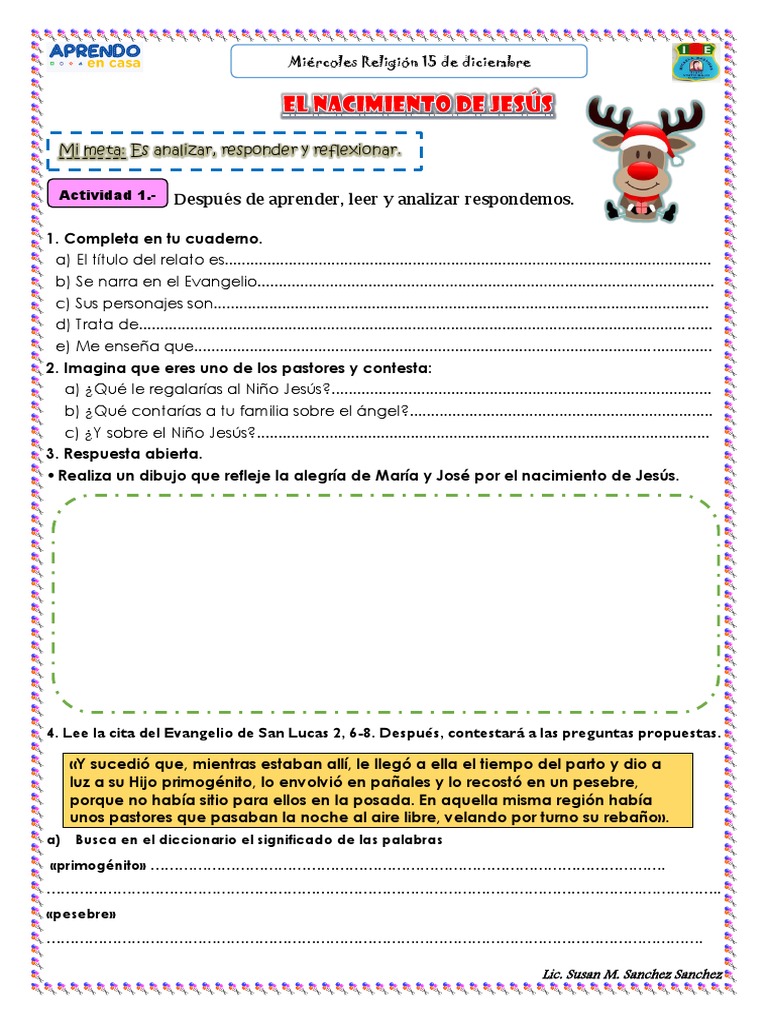 El Nacimiento de Jesus | PDF | Natividad De Jesus | María, madre de Jesús