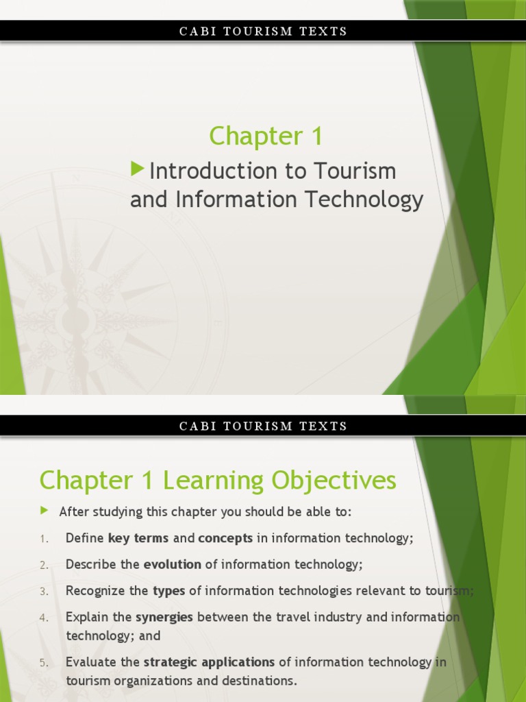 Introduction To Tourism and Information Technology | PDF | Tourism ...