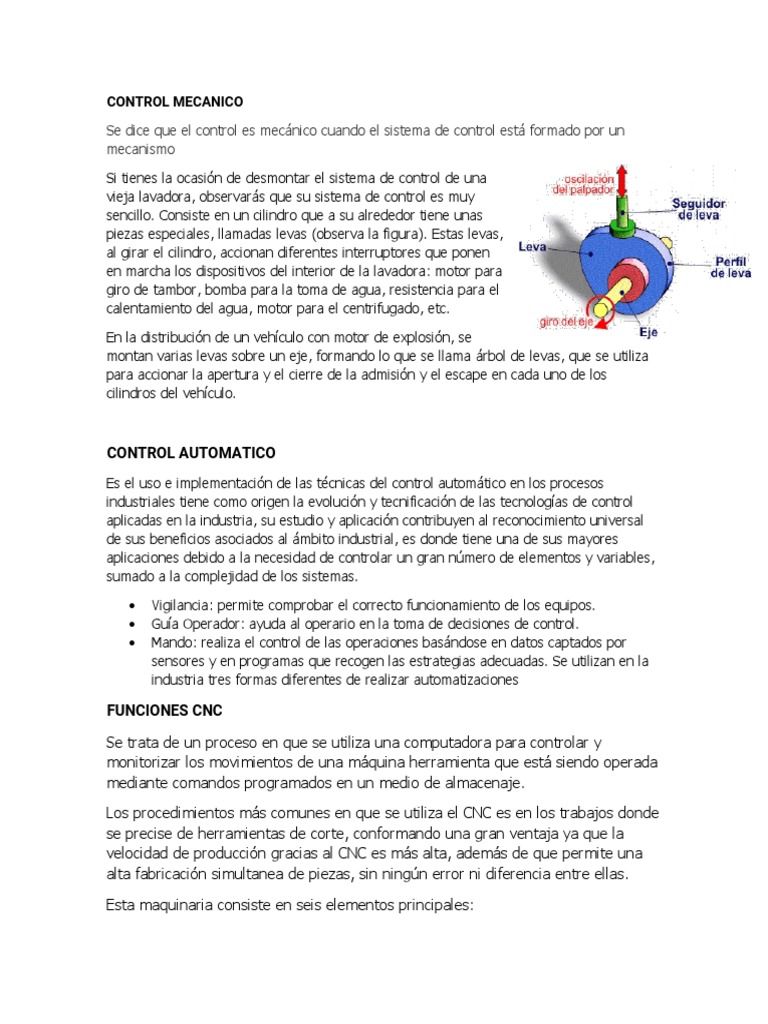 Control Mecanico | Descargar gratis PDF | Control numerico | Software