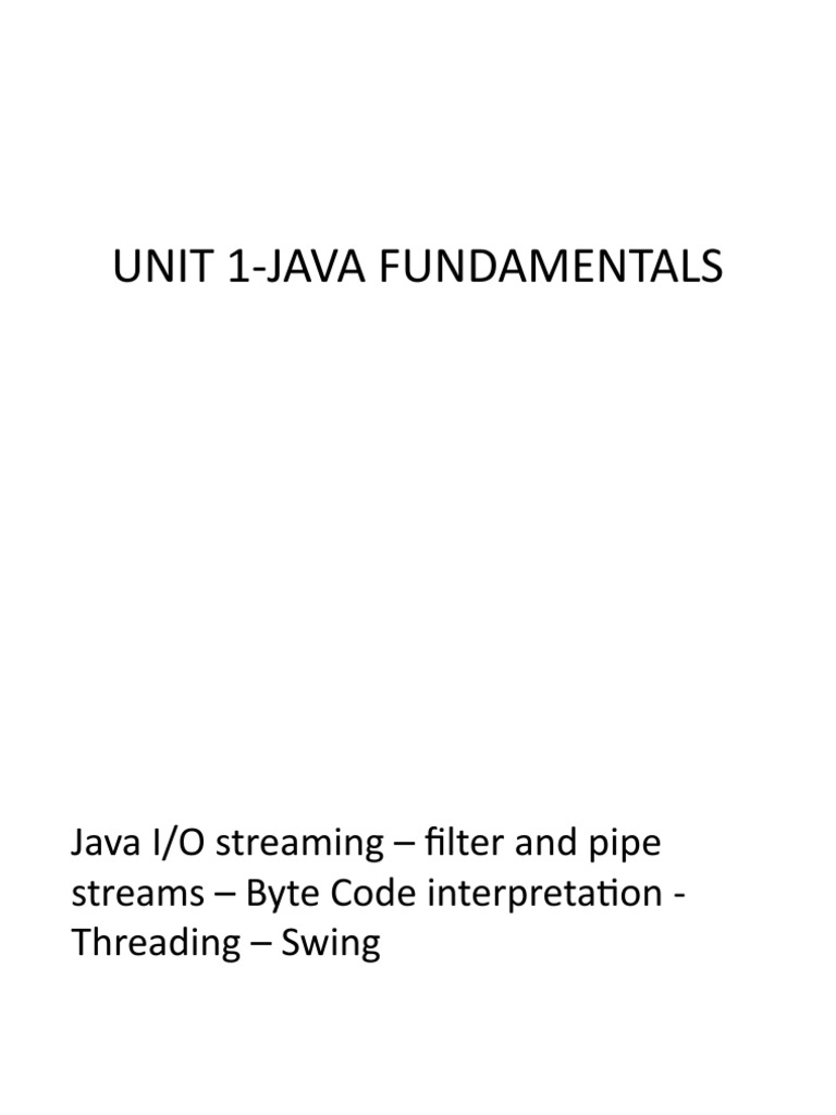 Java I/O Streams and Methods Guide | PDF | Integer (Computer Science ...
