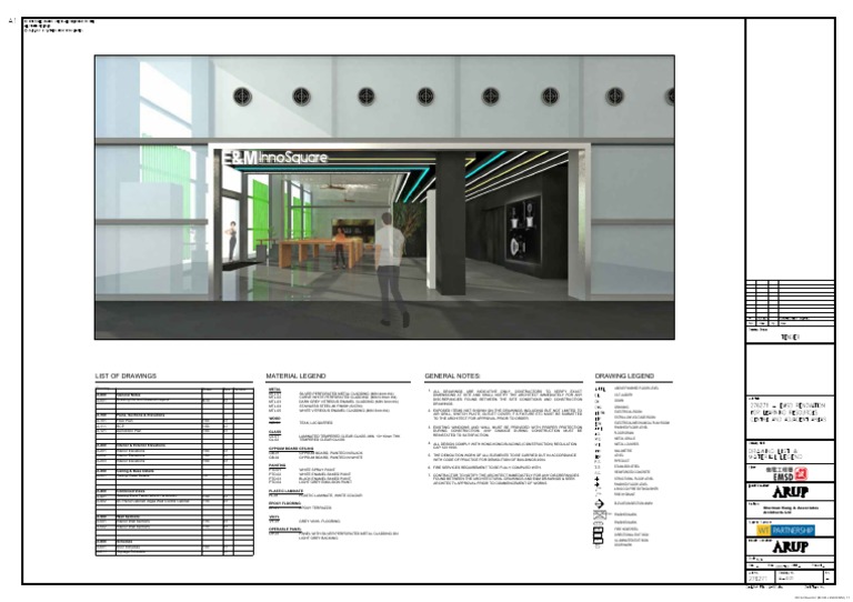List of Drawings Material Legend General Notes: Drawing Legend | PDF ...