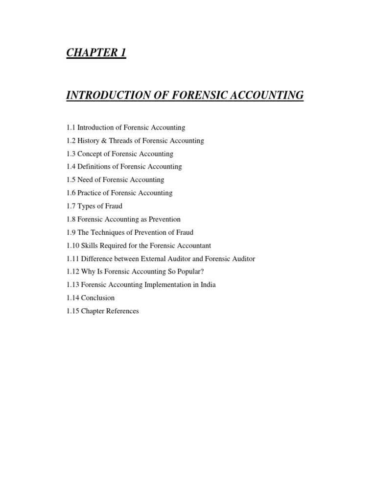 Forensic Accounting | PDF | Accounting | Forensic Science
