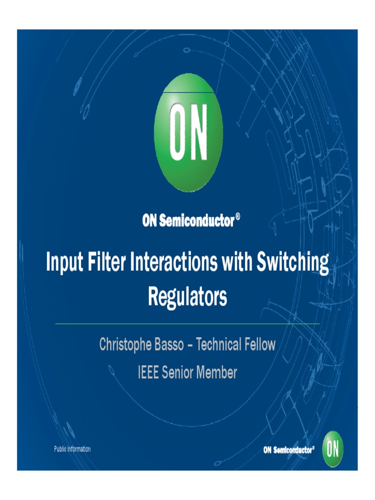 Input Filter Interactions With Switching by Basso | PDF | Electronic Filter | Computer Engineering