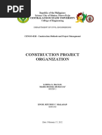 Construction Project Organizational Chart | PDF