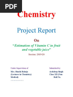 DCPIP Vitamin C Testing Method | PDF