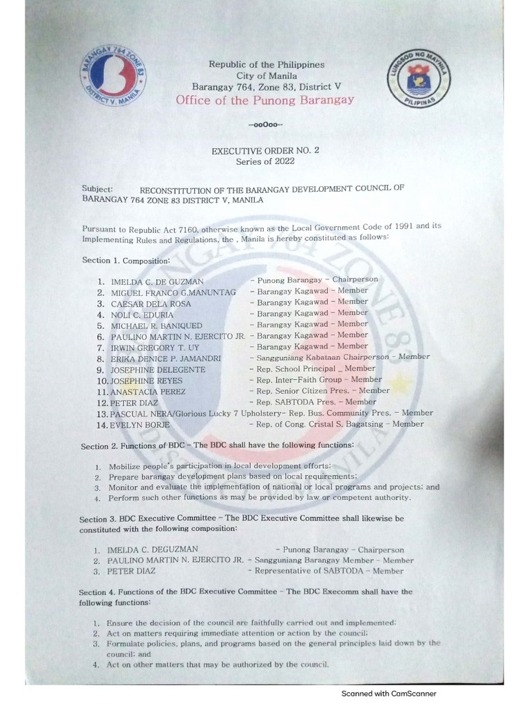 Eo No. 2 Reconstruction of The BDC | PDF
