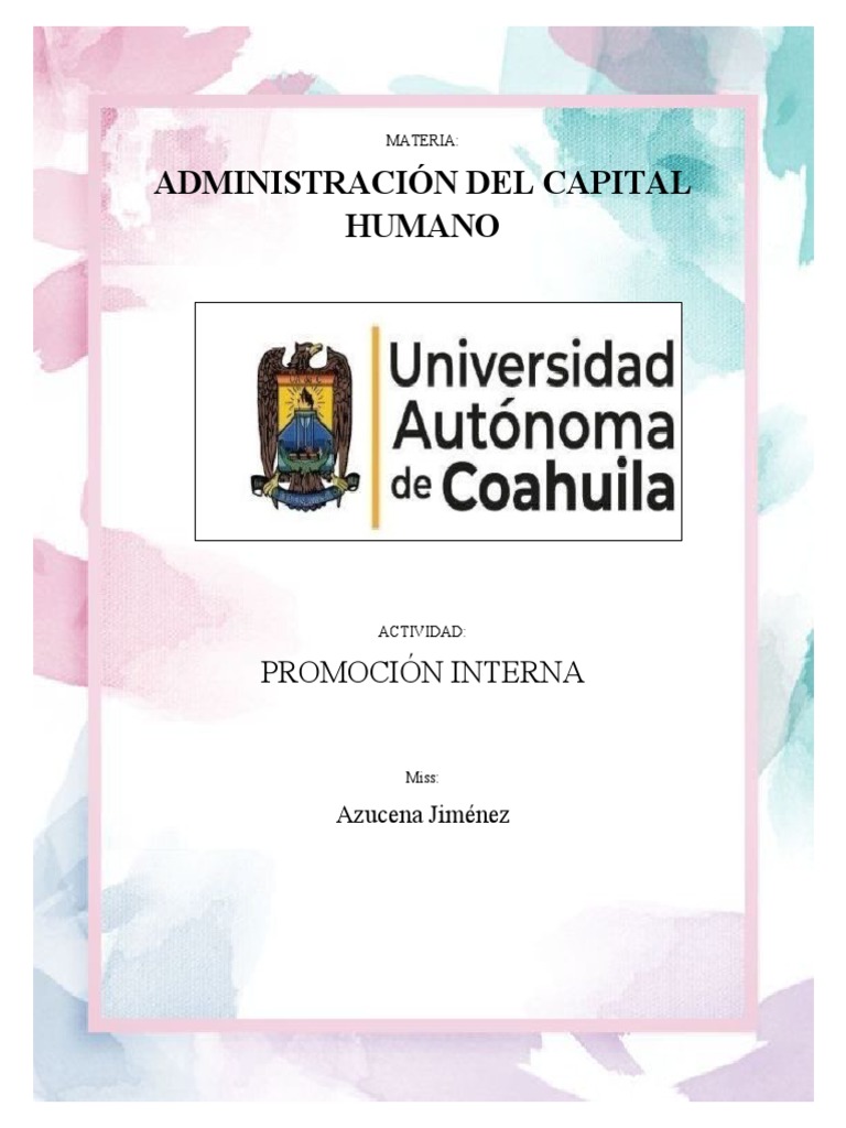 Procedimientos comunes para cubrir vacantes internas mediante promoción ...