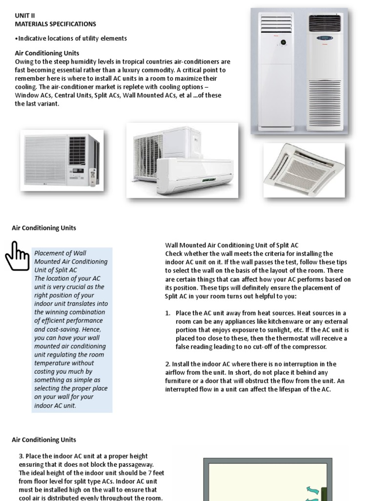 Unit2 ACU and Outlet | PDF | Air Conditioning | Ac Power Plugs And Sockets