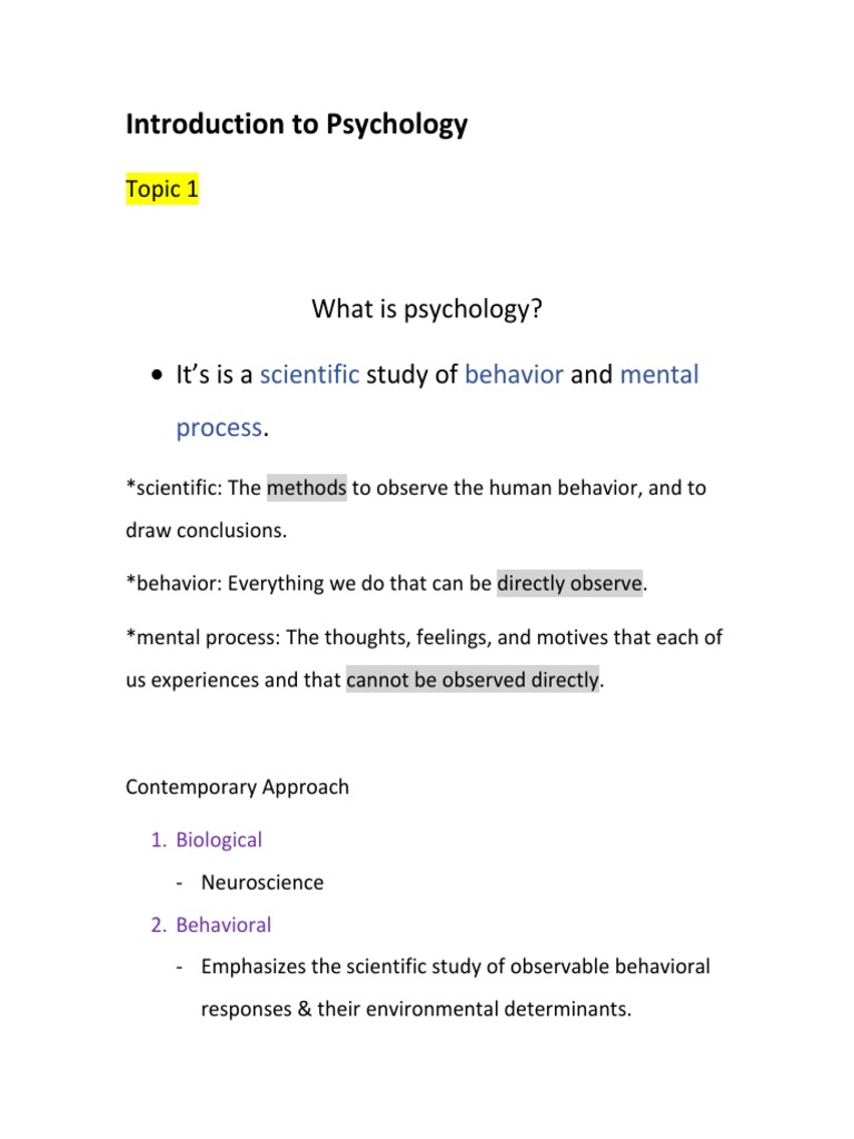 Introduction To Psychology | PDF | Classical Conditioning | Nervous System