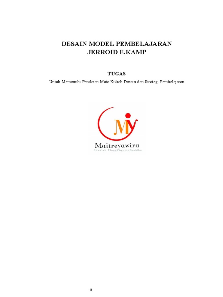 Desain Pembelajaran Model Kemp | PDF