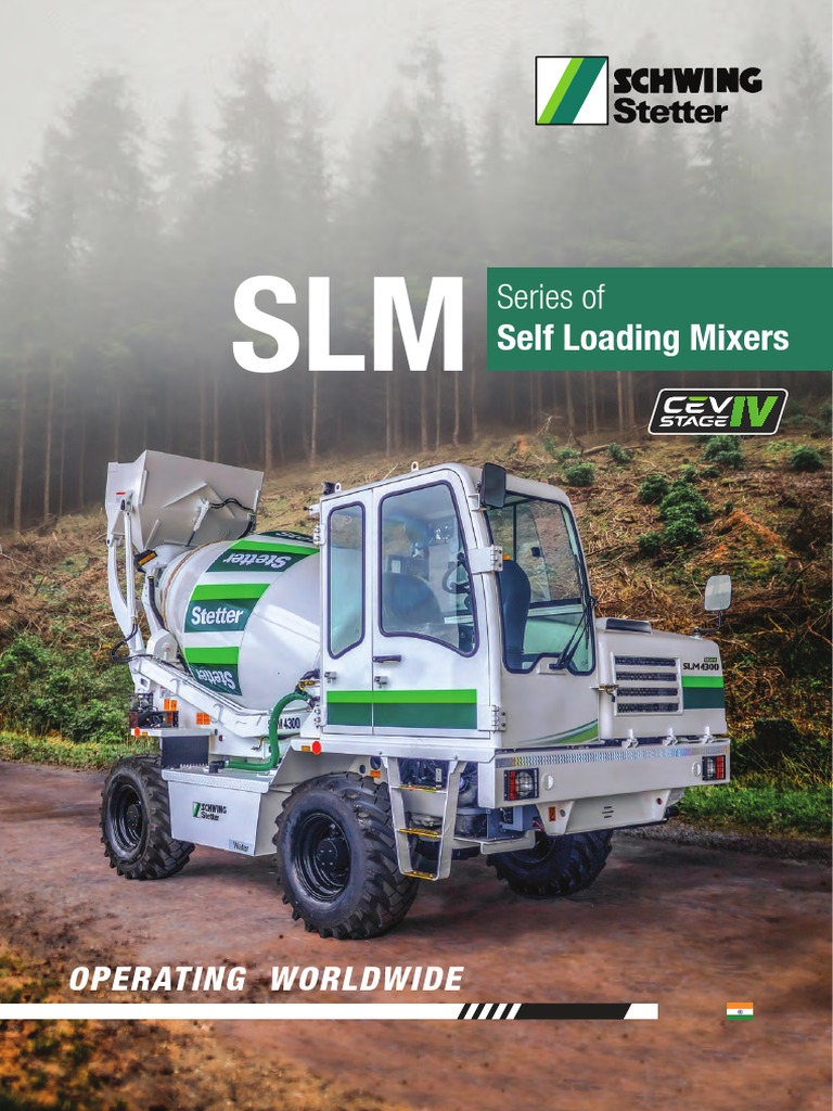 Introducing the New SLM Series of Self Loading Concrete Mixers from SCHWING Stetter India | PDF ...