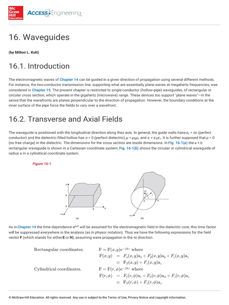 CH 16 | PDF | Waveguide | Waves