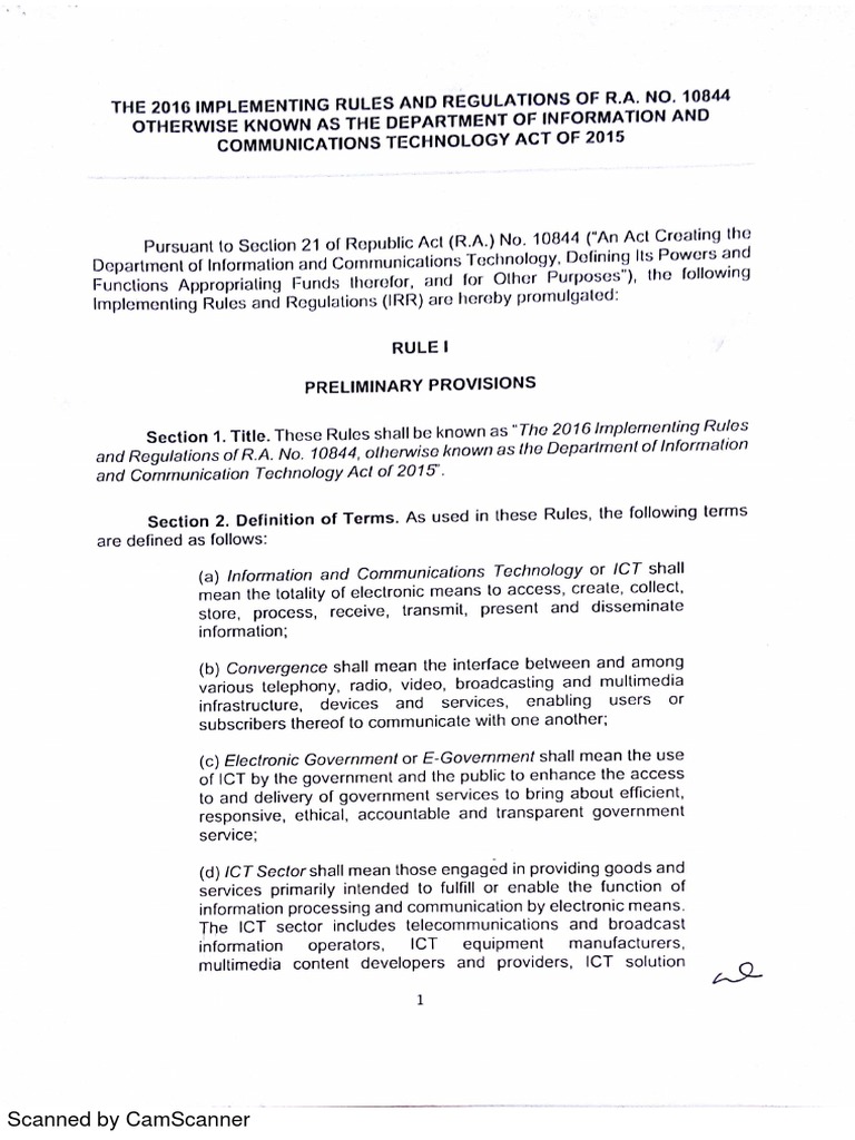 Ra 10844 Irr | PDF